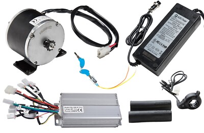 Electric Scooter GoKart Motor Kit Currie 48V 900W Base Controller Pedal ...