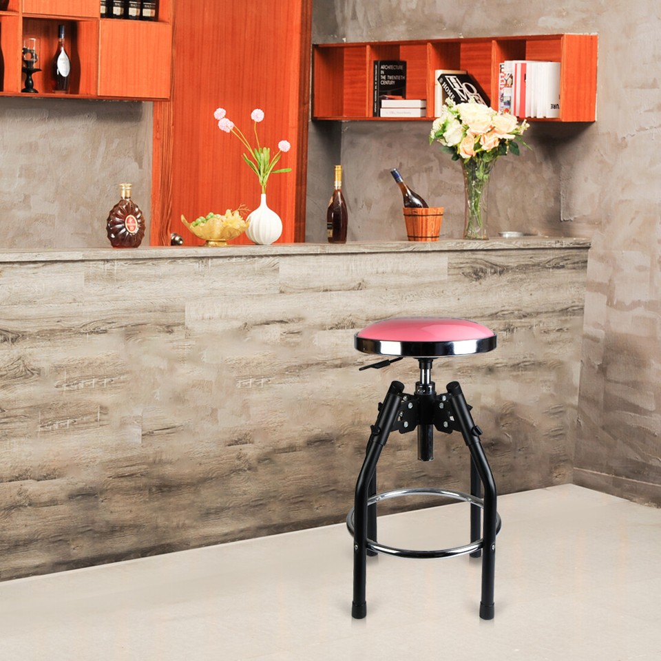 WORKPRO Heavy Duty Bar Stool Adjustable Hydraulic Work Shop Swivel ...