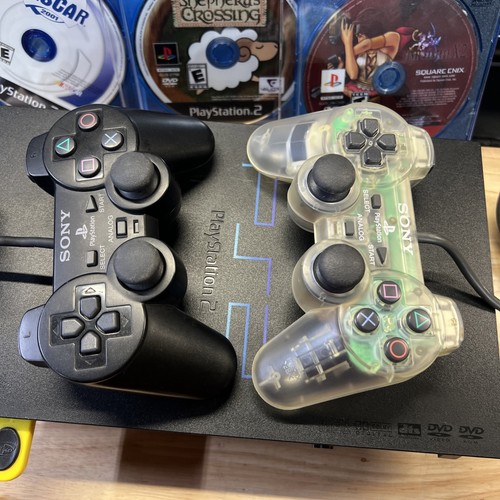 Sony Playstation 2 PS2 Fat System Bundle w x2 Remote 3 Games Memory ...