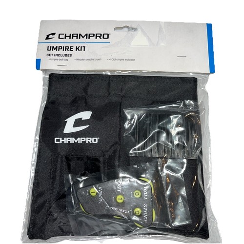 Champro Umpire Kit: Ball Bag, Wooden Umpire Brush, And 4-dial Umpire ...