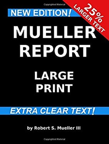 Mueller Report : Large Print Paperback Robert Mueller 9781070323688| eBay