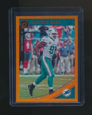 CAMERON WAKE 2018 PANINI DONRUSS JERSEY NUMBER PARALLEL 72/91 | eBay
