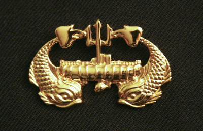 US NAVY USN DEEP SUBMERGENCE OFFICER BADGE; REGULATION FULL SIZE | eBay