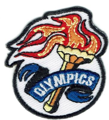 Girl Boy Cub OLYMPICS Torch Patches Crests Badges SCOUT GUIDE Day ...