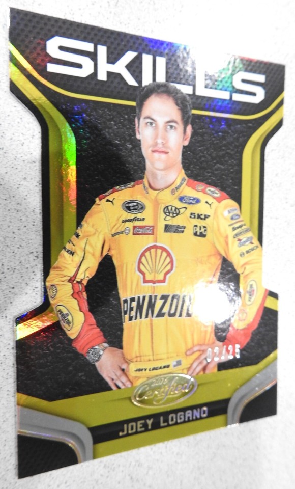 2016 Certified Skills Joey Lagano 02/25 Card# S7 Gold Parallel | eBay