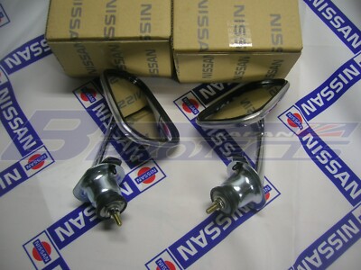 DATSUN 1200 Fender Mirrors R & L kit Genuine (For NISSAN Sunny B110 ...