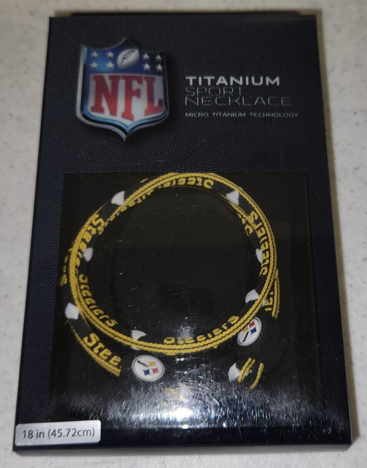Pittsburgh Steelers 18" Titanium Sport Necklace | eBay