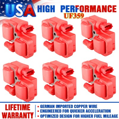 6 Ignition Coil on Plug Coils Pack for Mercedes-Benz S350 C CLK ML ...