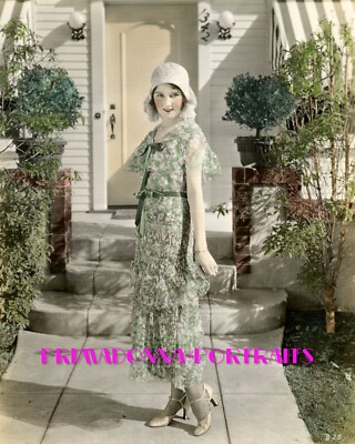 MARY PHILBIN 8X10 Lab Photo 1920s Stunning Colorized Actress Portrait ...