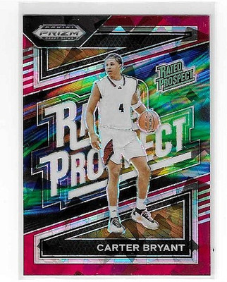 2024 Prizm Draft CARTER BRYANT rookie Red Ice rc Rated Prospect ...