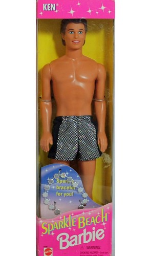 1995 Sparkle Beach Barbie Ken Doll 14350 - New in Box | eBay