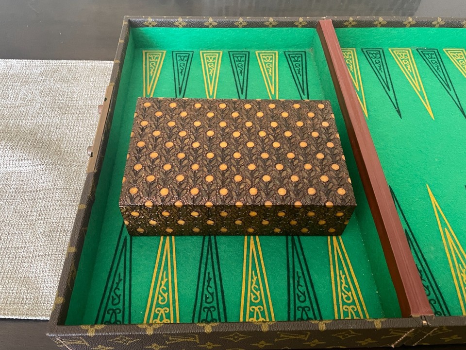 Vintage 1970s LOUIS VUITTON Backgammon Set - Monogram Coated Canvas ...