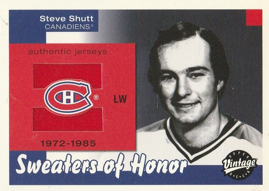 2001-02 Upper Deck Vintage Sweaters of Honor #SHSS Steve Shutt (1:96 ...