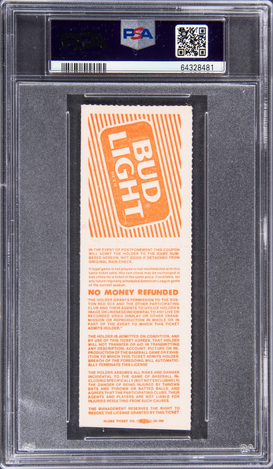 Roger Clemens Signed 1986 First 20 Strikeout Game Ticket PSA 7 Auto 10 ...