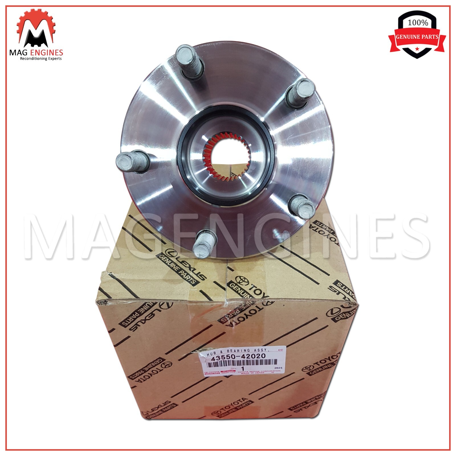 43550-42020 GENUINE OEM HUB SUB-ASSY, FRONT AXLE, RH/LH 4355042020 | eBay