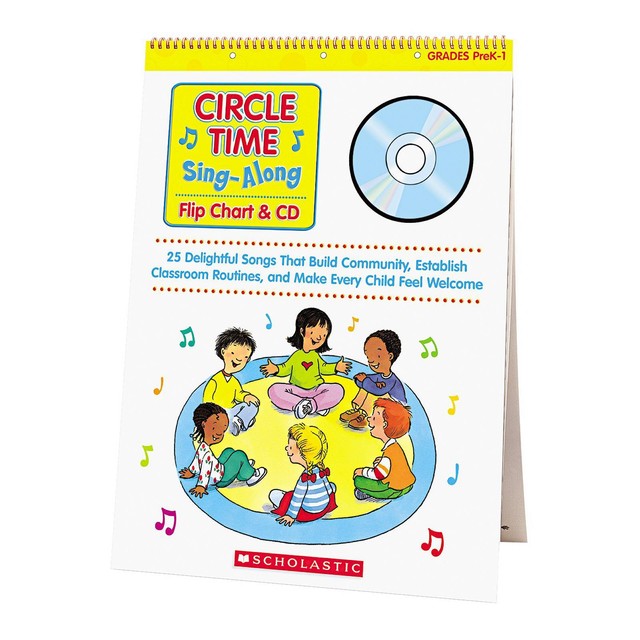 Scholastic Circle Time Sing Along Flip Chart With CD Grades Prek-1 26 ...
