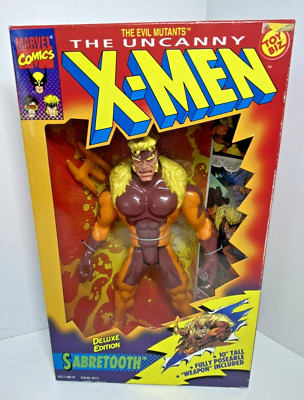 1994 Toy Biz Marvel Comics Evil Mutants SABERTOOTH X-MEN Deluxe Edition ...