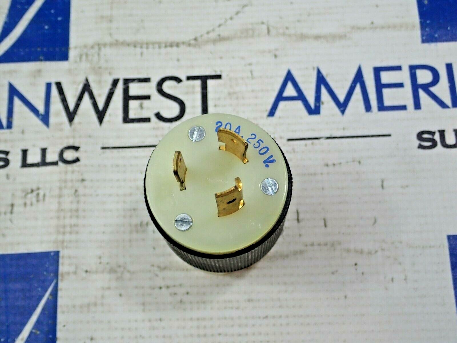 Hubbell 231A 2321 Insulgrip Twist Lock Plug 20A 3 wire 250V | eBay