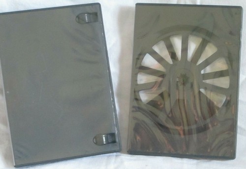 "SETS of 3" Empty DVD Cases with Clear Plastic Covers/Sleeves--Solid ...