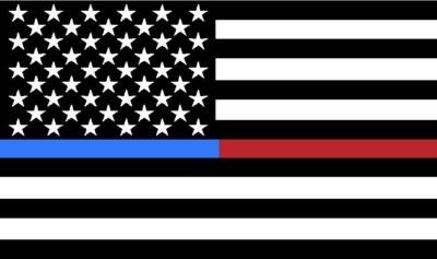 FIRST RESPONDER AMERICAN FLAG WINDOW STICKER DECAL POLICE FIRE EMS | eBay