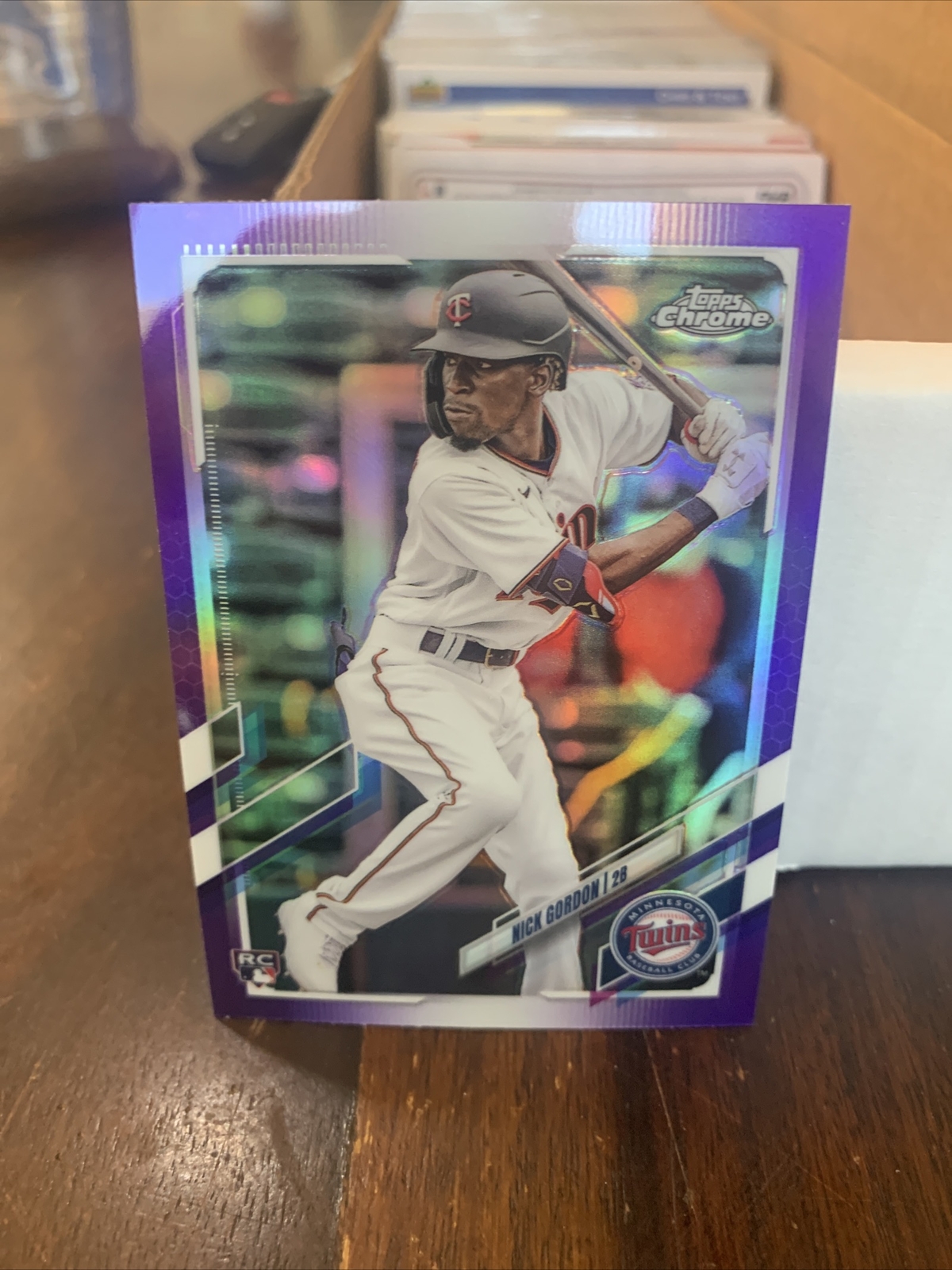 2021 Topps Chrome Update Nick Gordon Purple Parallel Rookie Card RC # ...