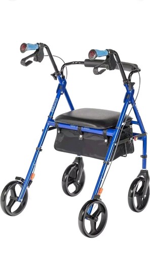 Hugo Elite 700-959E Foldable Rollator Walker with Seat, Blue | eBay