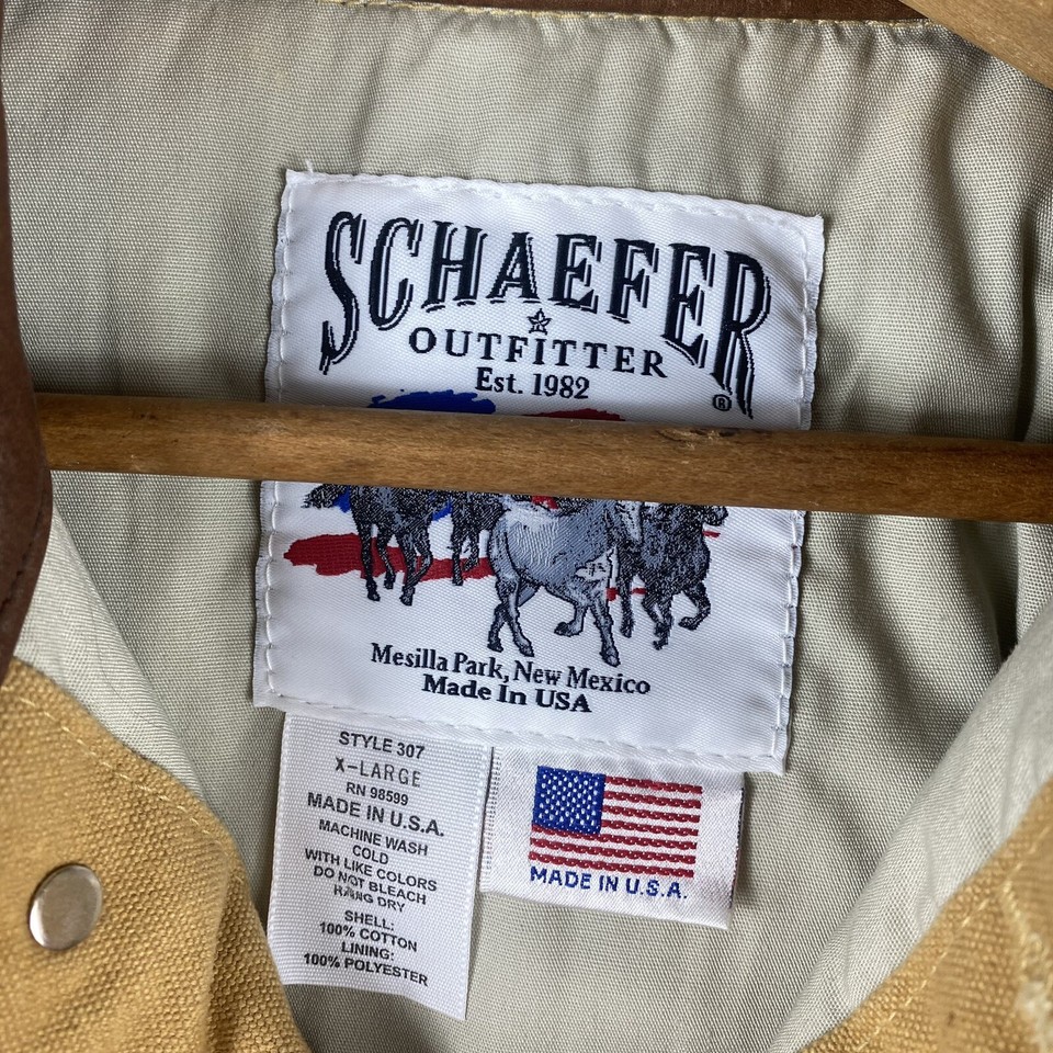 Vintage Schaefer Outfitter Chore Coat Mens Duck Canvas Western Jacket ...