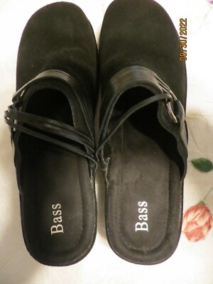 Women's Size 10M BLACK Slip On Clogs by BASS Cushion Step NEW | eBay