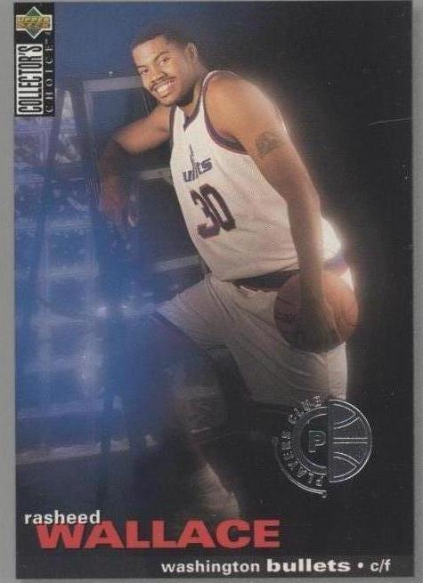 1995-96 Upper Deck Collector's Choice - Rasheed Wallace #239 Player's Club (RC) for sale online ...