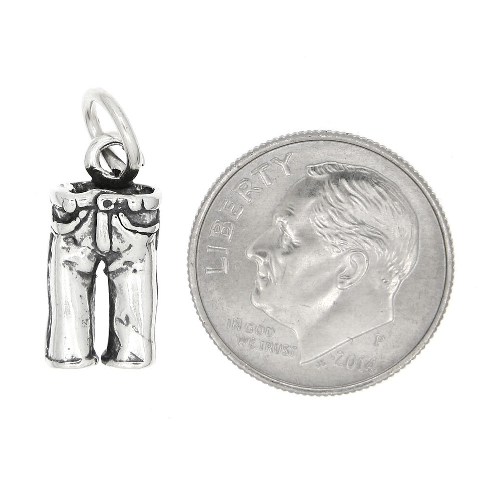 Sterling Silver 3D Blue Jeans Pants Charm or Pendant | eBay