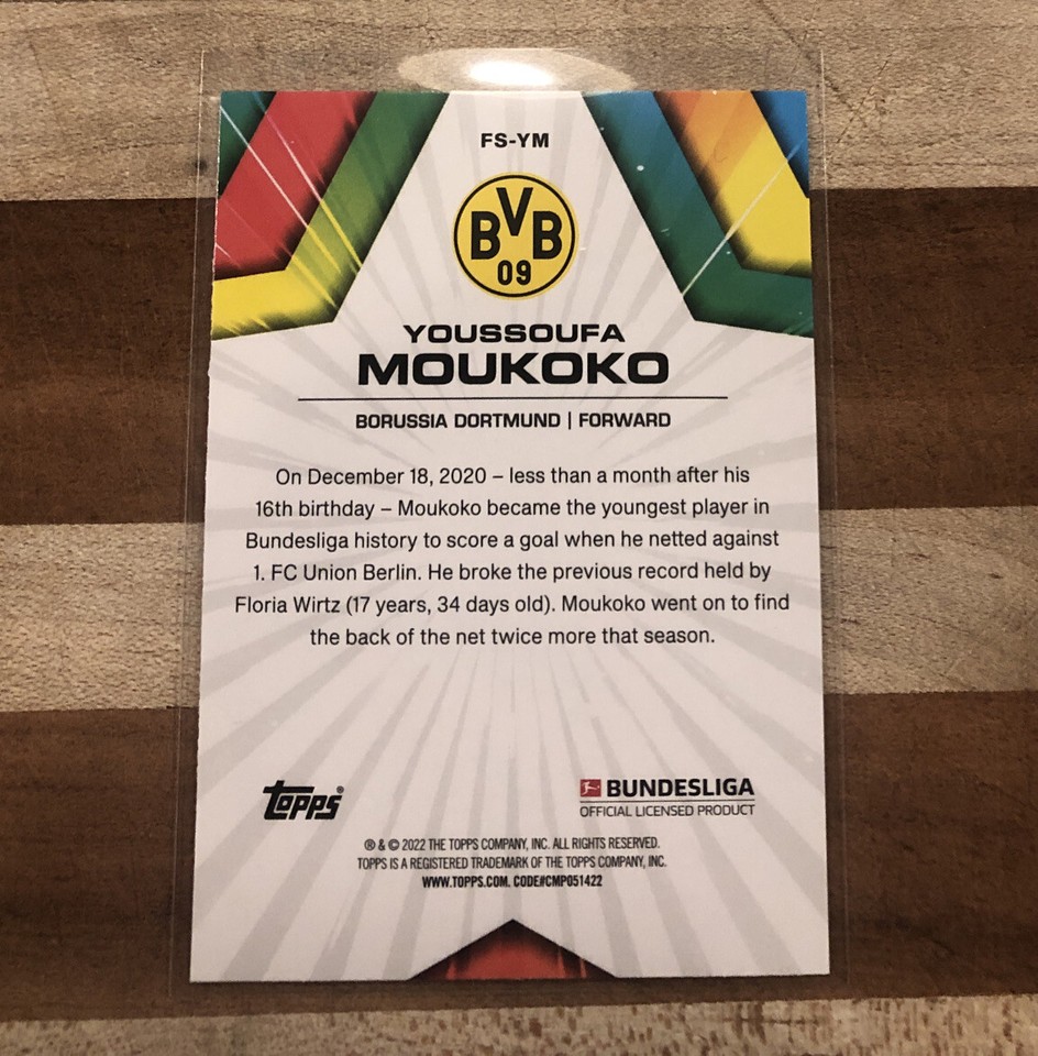 Topps Bundesliga Flagship 21/22 Youssoufa Moukoko - Future Stars ...