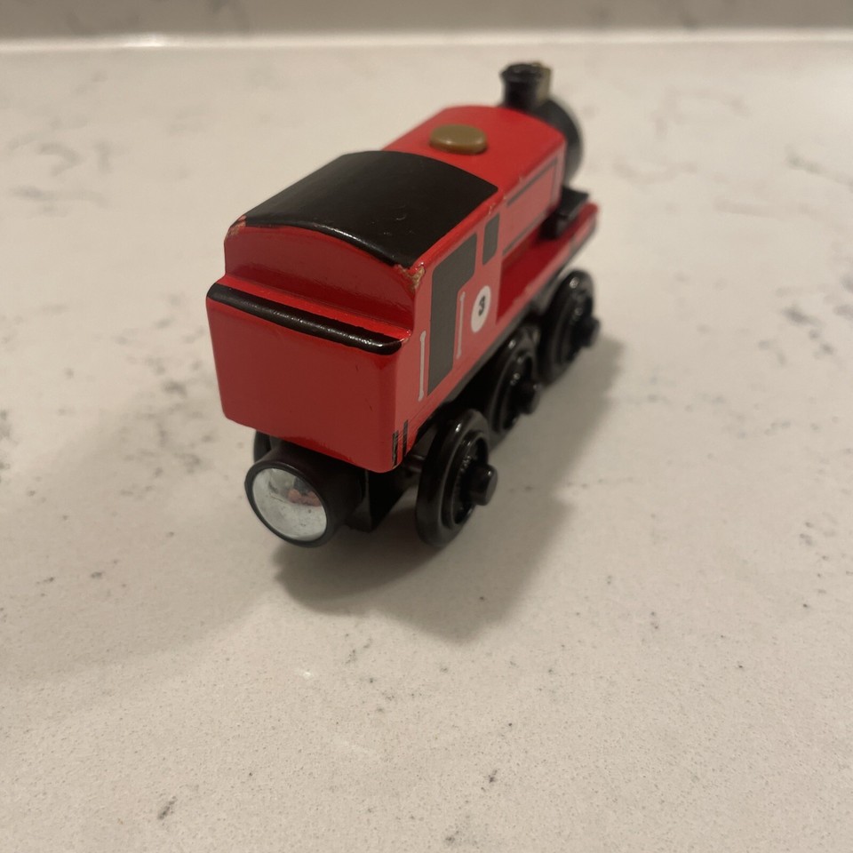 Rare “MY CUSTOM ENGINE” 2012 THOMAS Leo Red #1 TRAIN WOODEN RAILWAY ...