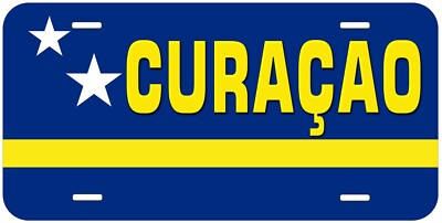 Curacao Flag with Country Name Novelty Car Tag License Plate | eBay