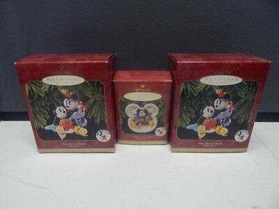Hallmark Mickey Mouse Disney Christmas ornament Snow Angel New pair ...