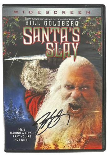Bill Goldberg autographed signed DVD cover Santa's Slay JSA COA The ...