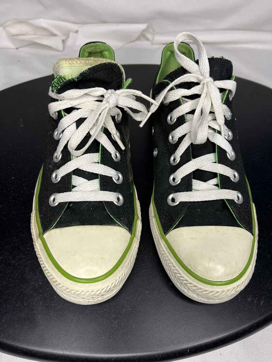 Converse Chuck Taylor All Star Low Top Black Neon Green Converse Chuck Taylor All Star Low Top Black Neon Green