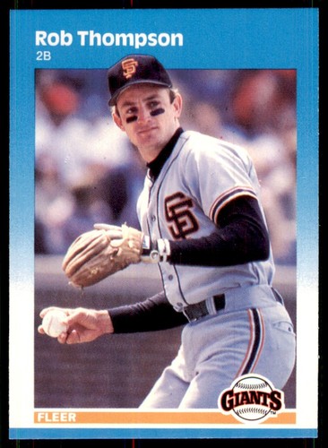 1987 Fleer Rob Thompson Rookie San Francisco Giants #285 | eBay
