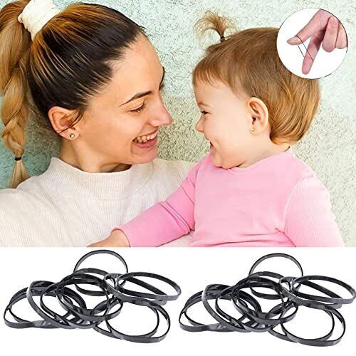 500 Pack Mini Rubber Bands Premium Elastic Bands Non Slip Small Hair ...