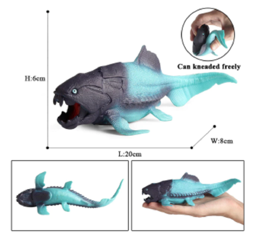 20cm Dunkleosteus PVC Toy Sea Animal Ocean Fish Figure Doll Kids Gift ...