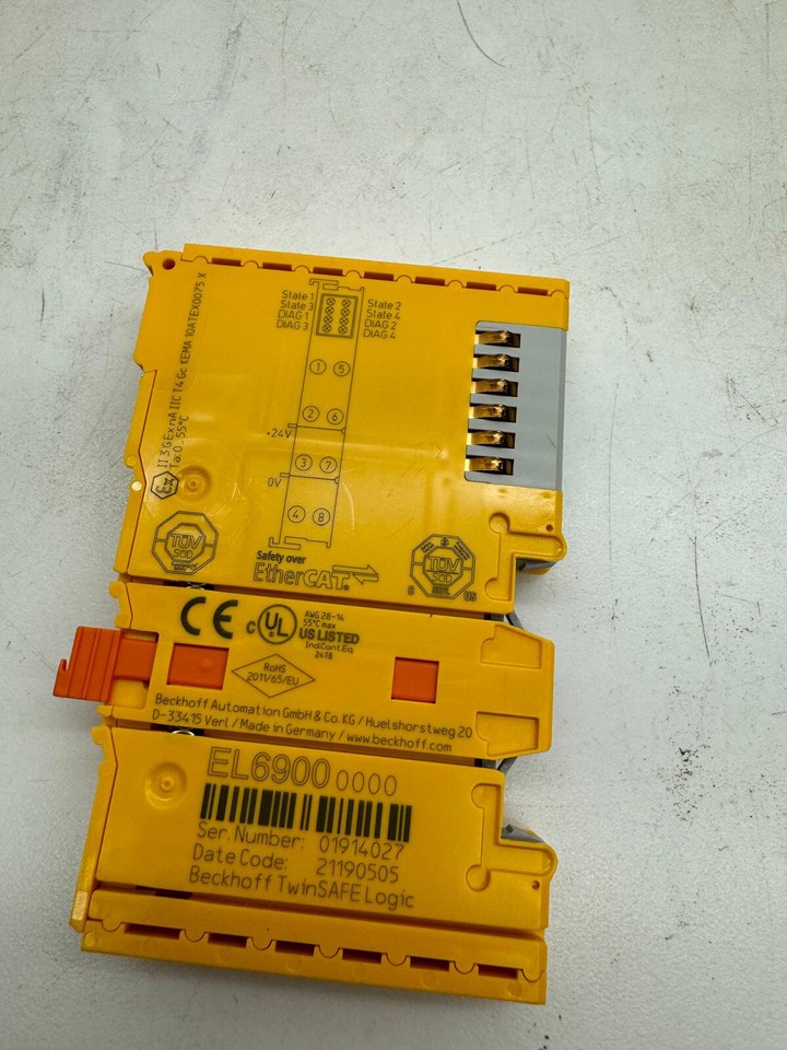 Beckhoff EL6900 TwinSAFE Logic Terminal EtherCAT Module | eBay