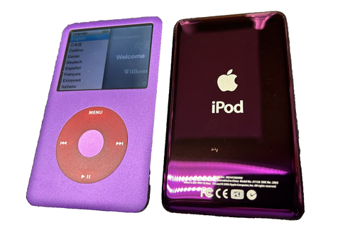 Apple iPod classic 6th Generation 80GB Purple Pink Purple Back | eBay