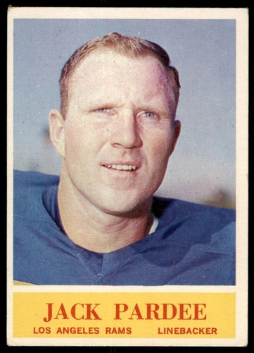 1964 Philadelphia Jack Pardee RC Rookie Rams #92 *Noles2148* | eBay