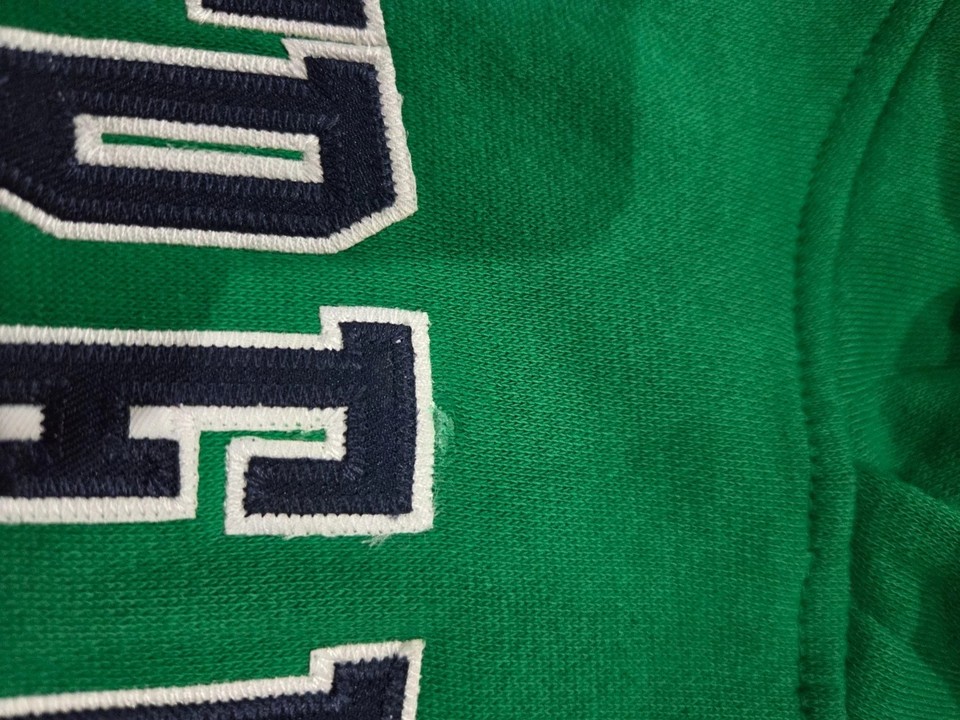 Men's Notre Dame Fighting Irish Genuine Stuff Hoodie Green Hoodie ...