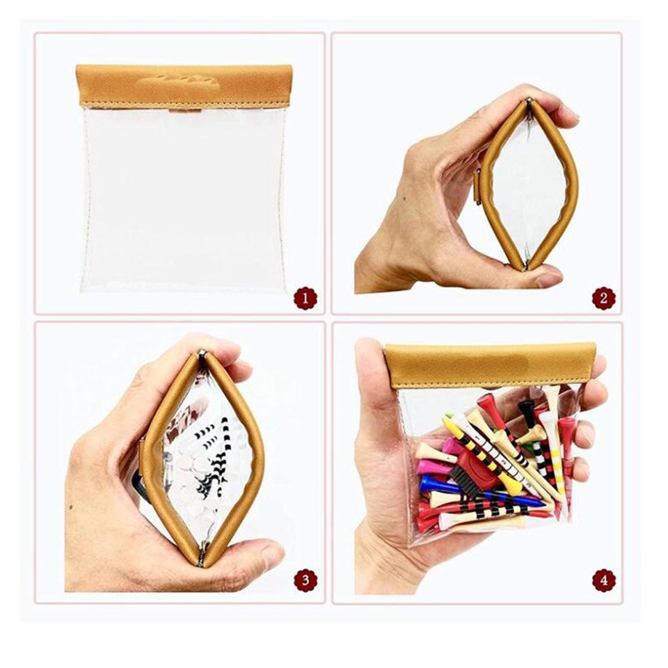 Bag With Clip Golf Tee Bag Golf Tee Holder Bag Golf Tees Pouch Golf ...