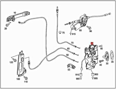 Genuine MERCEDES W639 VITO / MIXTO Box W639 Door lock 6397300635 | eBay