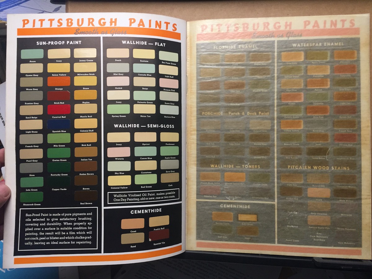 Pittsburgh Solid Stain Color Chart
