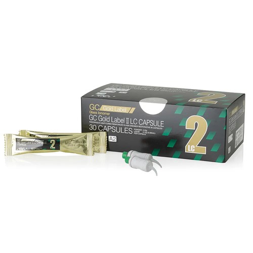 GC Capsules FUJI II Gold Label II LC Glass Ionomer Cement Restorative ...