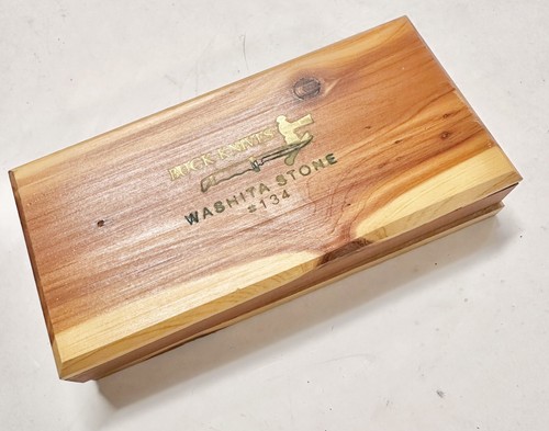 Buck Knives Vintage Washita Stone #134 w/Original Cedar Box | eBay