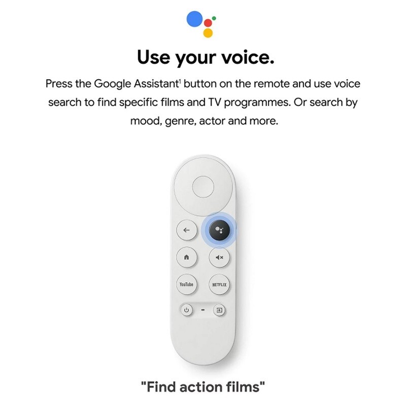 New Original For Chromecast With Google TV Voice Bluetooth IR Remote ...
