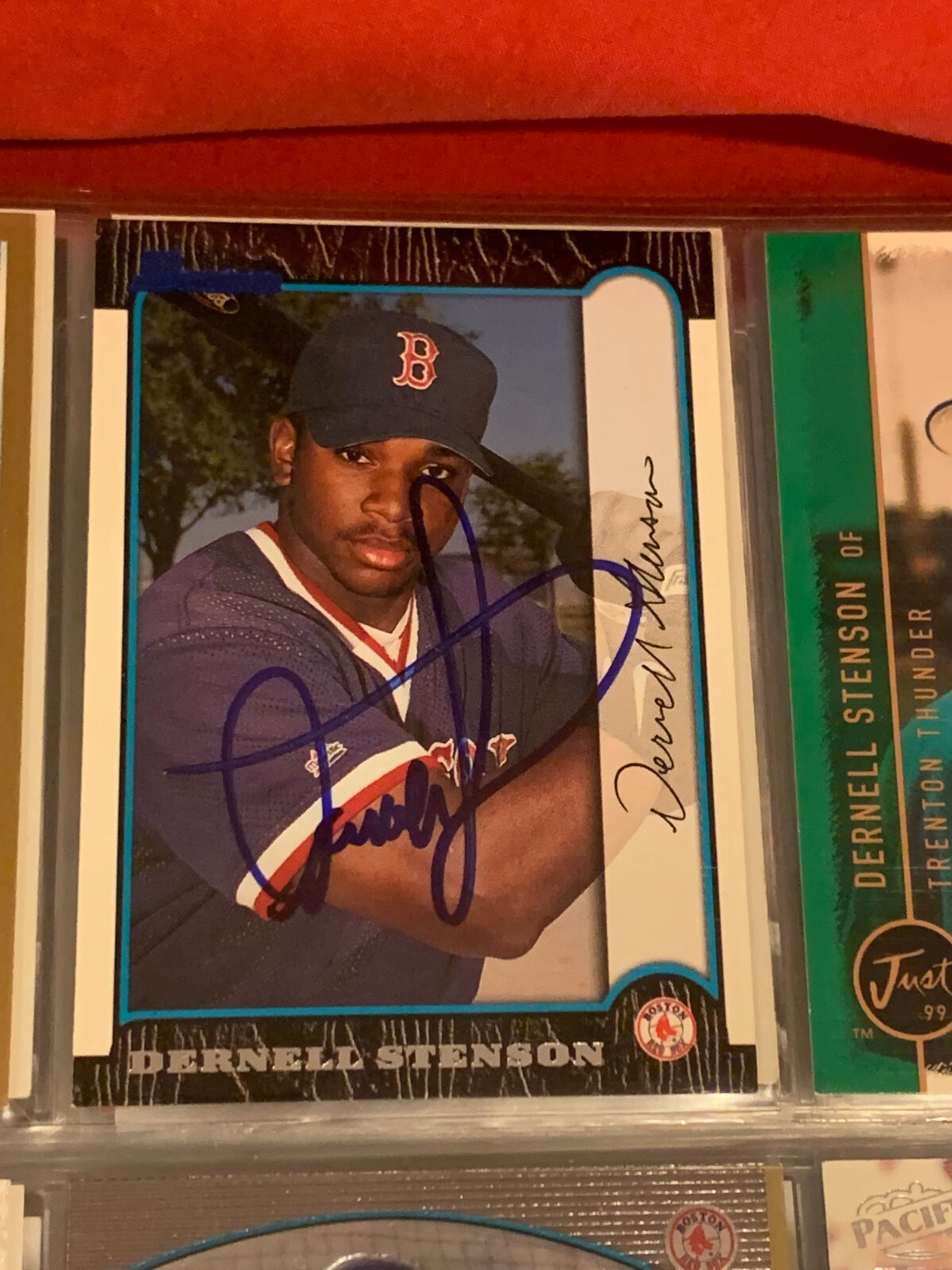 DERNELL STENSON AUTOGRAPHED SIGNED 1999 BOWMAN CARD RED SOX COA | eBay